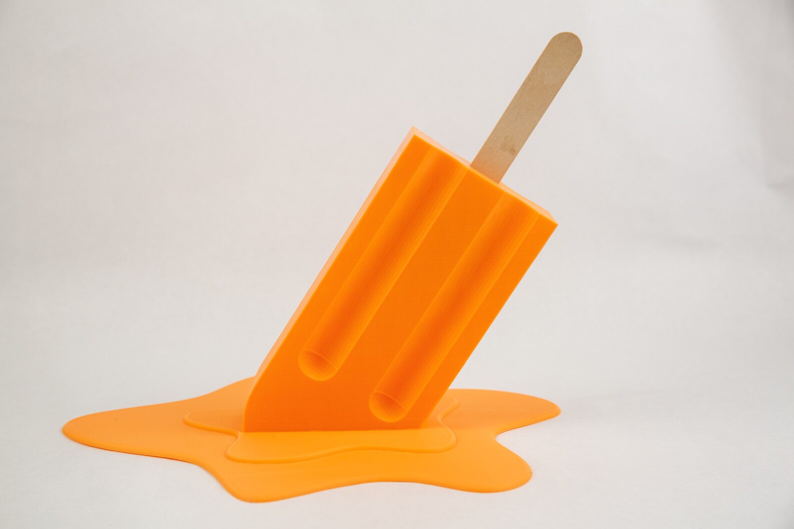3D Printed XL Melting Popsicle Modern Art Sculpture - Unique Ice Cream ...