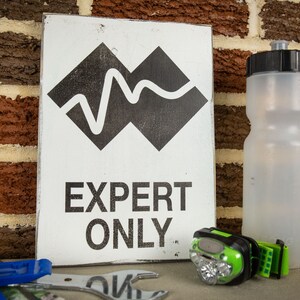 Mountain Bike Trail Difficulty Rustic Signs - Riding Level Handmade ...