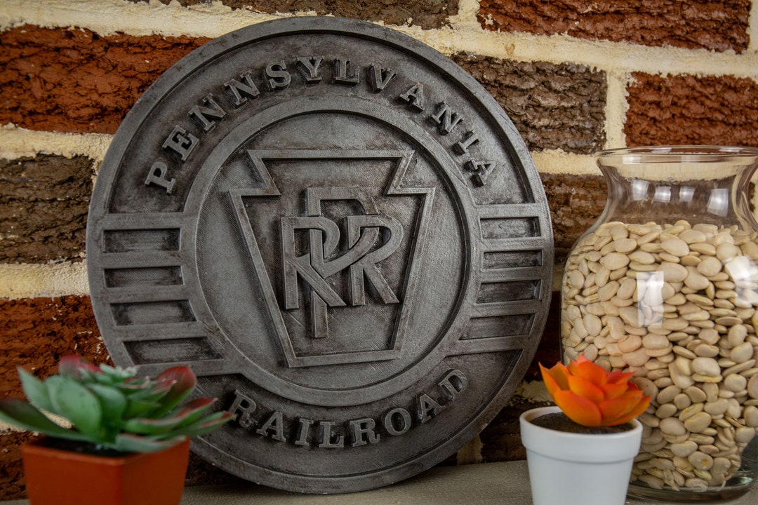 3d Printed PRR Logo Wall Art - Three Dimensional Pennsylvania Railroad ...