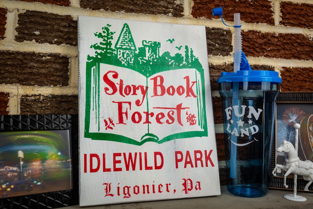Storybook Forest Rustic Wood Sign - Handmade Vintage Idlewild PA ...