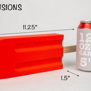 3D Printed Jumbo Popsicle, XL Replica Ice Cream Decor, Oversized Frozen ...