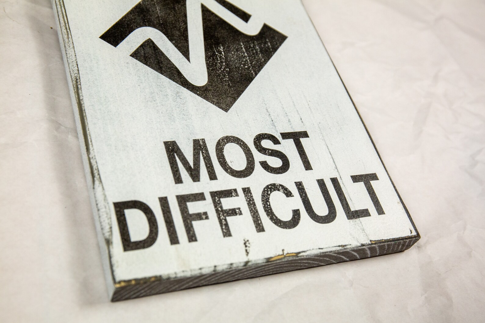 Mountain Bike Trail Difficulty Rustic Signs - Riding Level Handmade ...