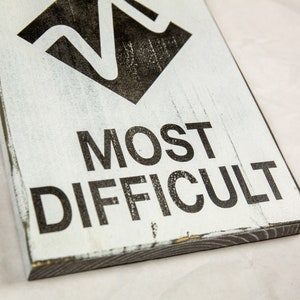 Mountain Bike Trail Difficulty Rustic Signs - Riding Level Handmade ...