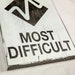 Mountain Bike Trail Difficulty Rustic Signs - Riding Level Handmade ...