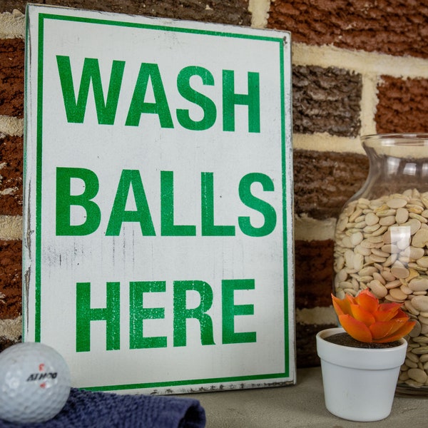 Wash Balls Here Sign - Etsy