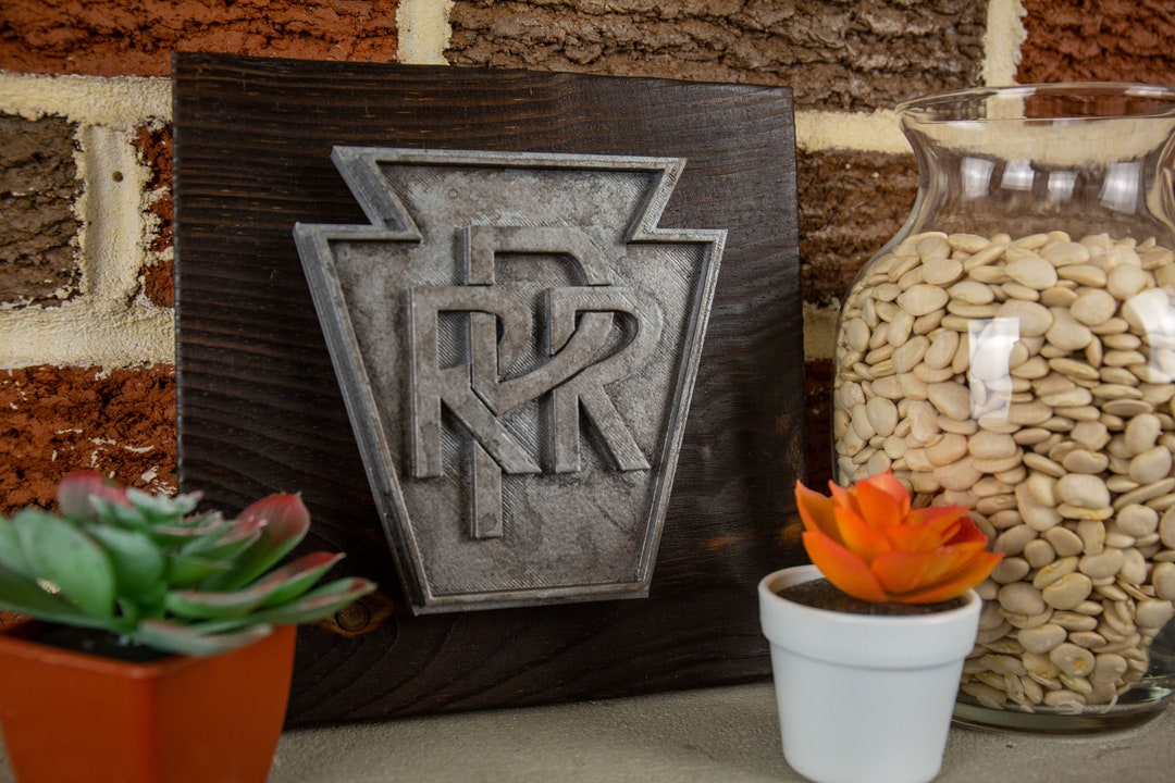 3d Printed PRR Logo Wall Art - Three Dimensional Pennsylvania Railroad ...