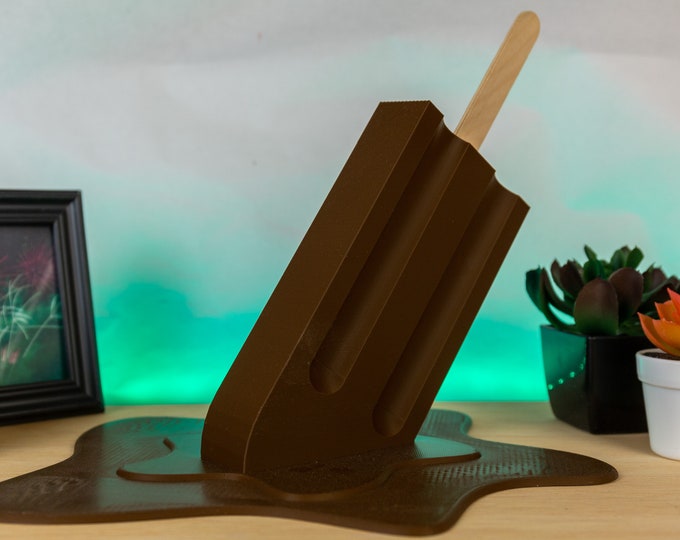 3D Printed XL Melting Fudgsicle Modern Art Sculpture - Unique Fudge ...