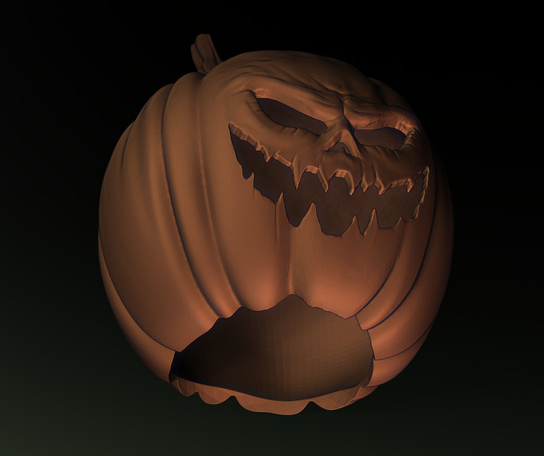 Headless Horseman Jack-o-lantern Helmet Cosplay Halloween Costume STL ...