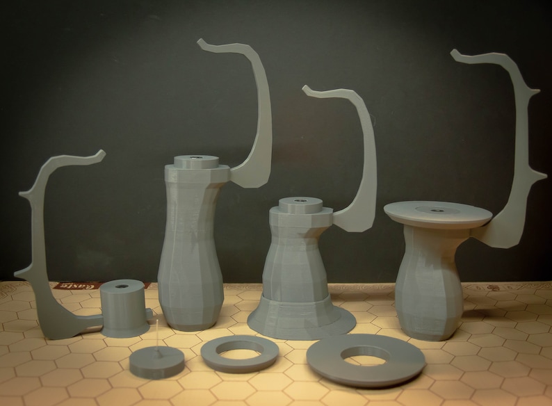 Ergonomic Modular Mini Painting Handle Kit - 32mm 50mm 75mm Busts ...