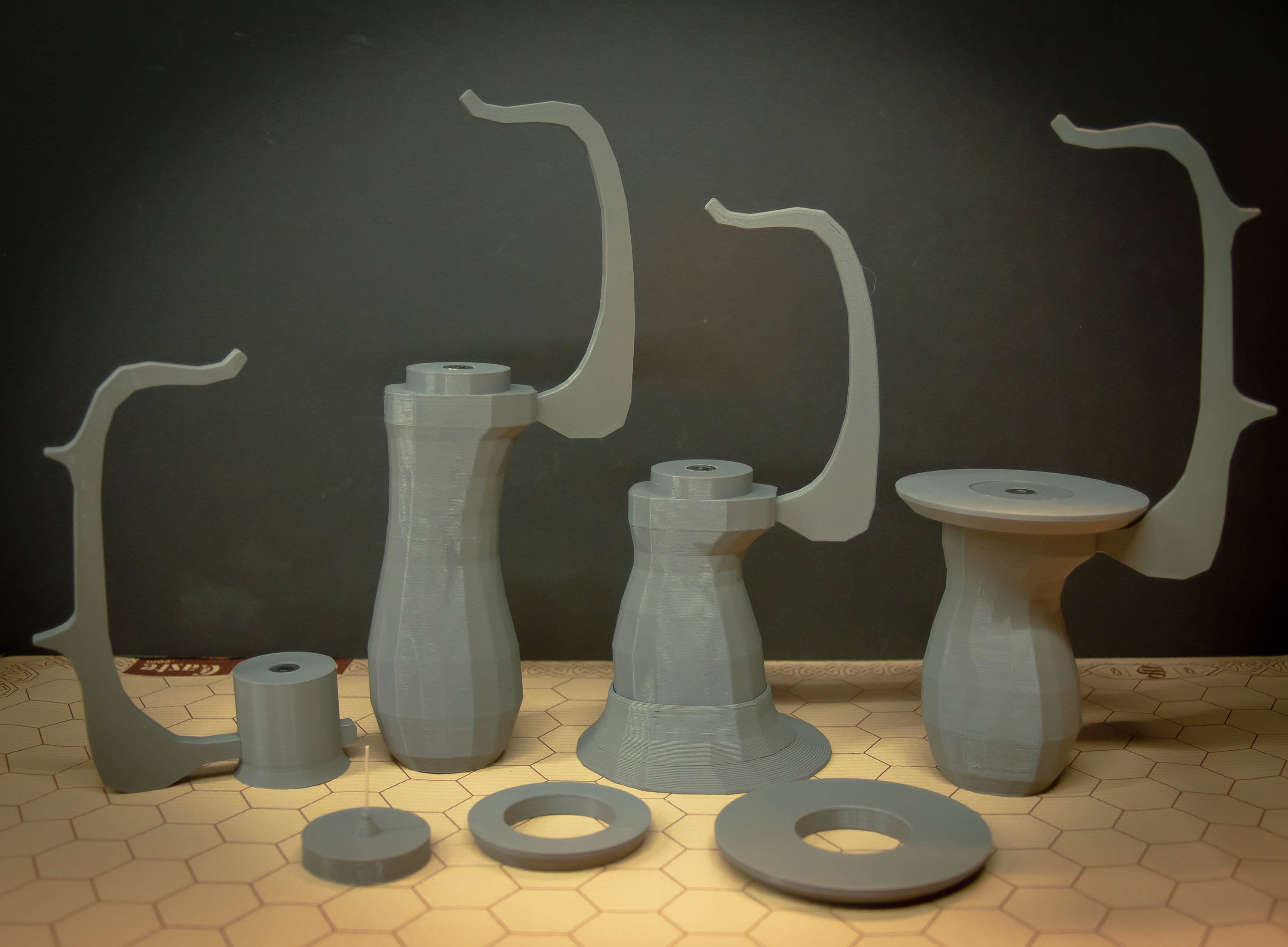 Ergonomic Modular Mini Painting Handle Kit - 32mm 50mm 75mm Busts ...