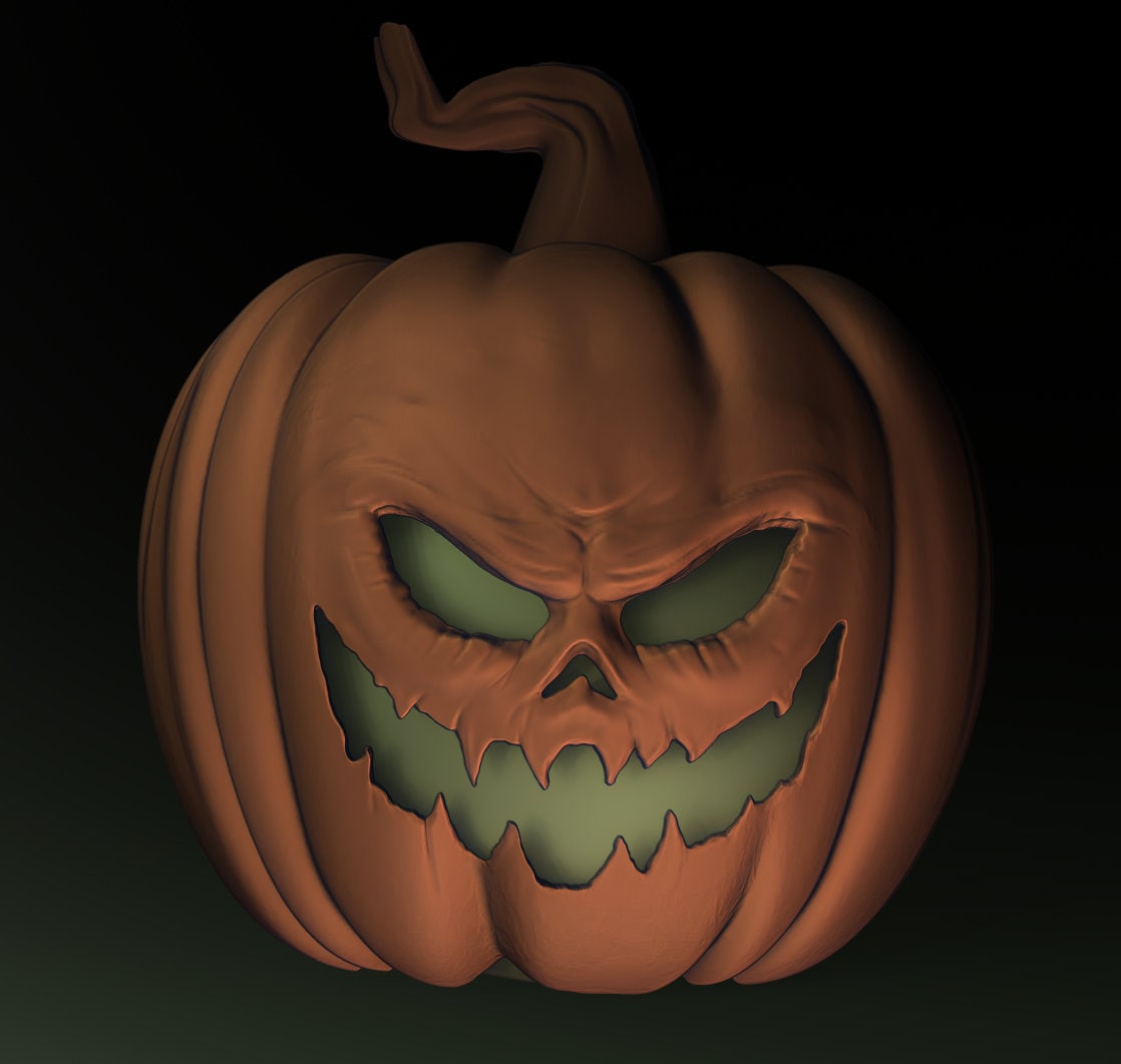 Headless Horseman Jack-o-lantern Helmet Cosplay Halloween Costume STL ...