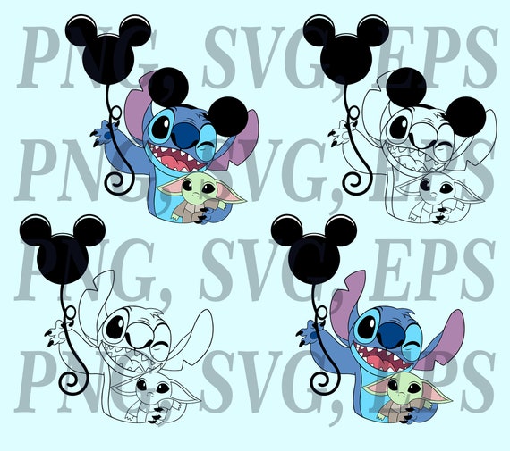 Vector Layered and Cut Outline Custom Files Stitch and Baby | Etsy