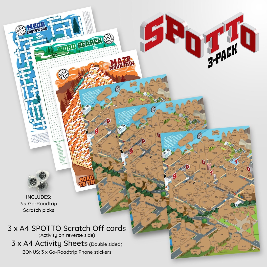 SPOTTO Scratch off 3-pack - Etsy