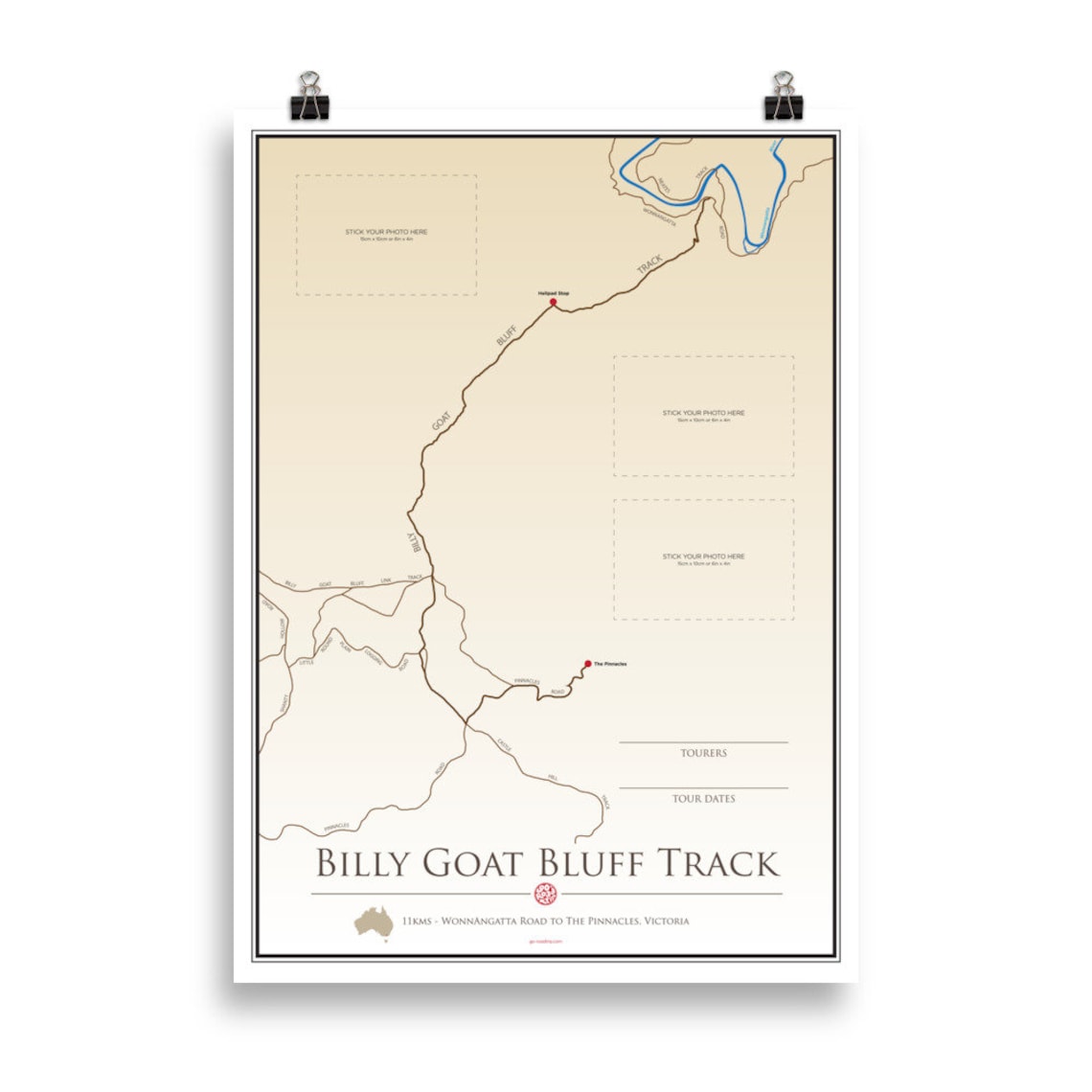 ICONIC TRACK: Billy Goat Bluff Track Personal Poster - Etsy