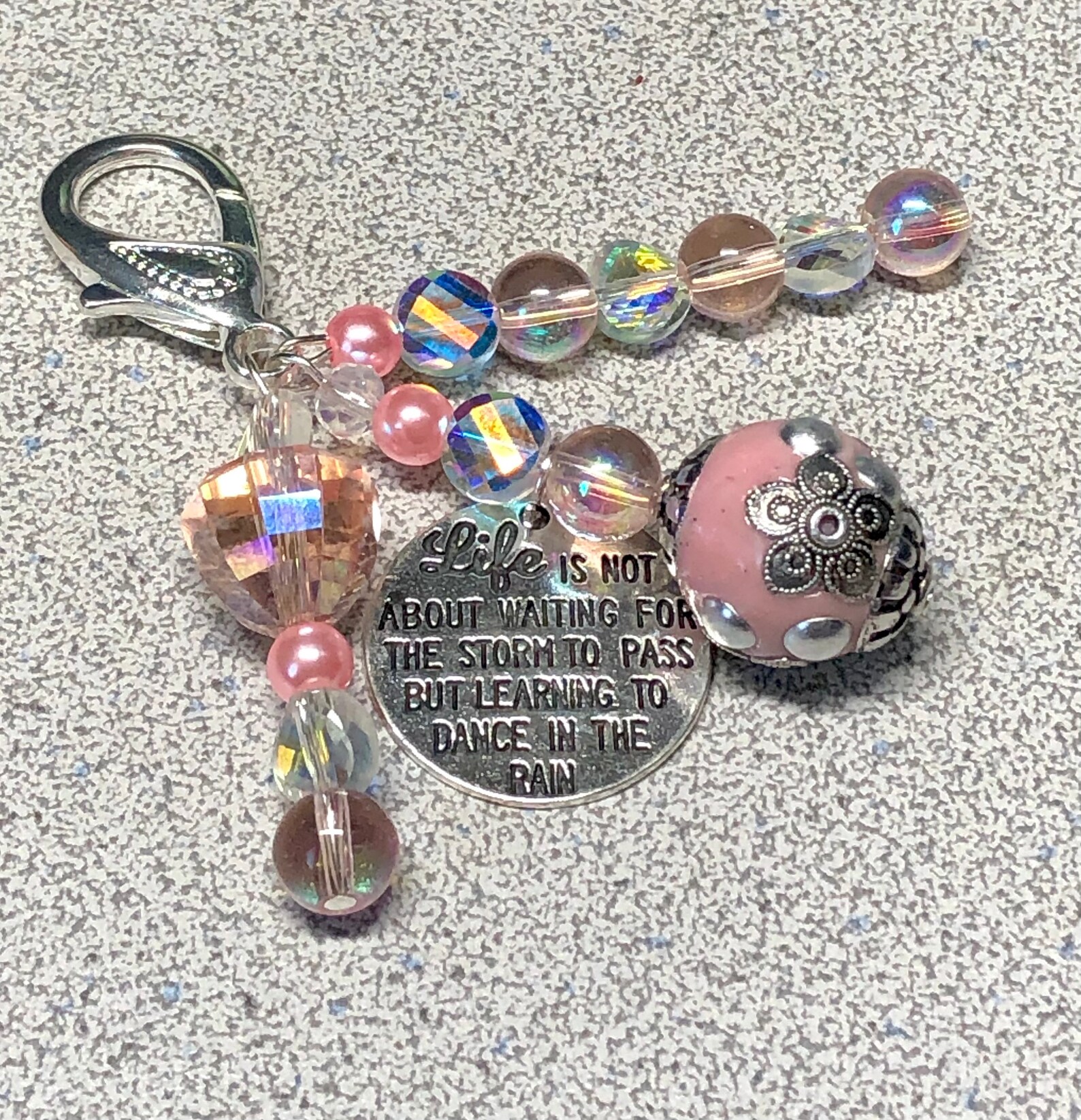 PINK Indo Glitter Dazzling Key Fob/keychain for - Etsy