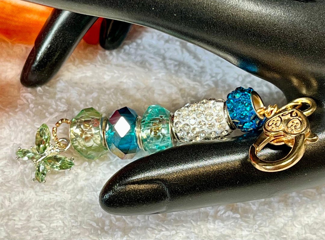PANDORA Inspired Blue/green BUTTERFLY Key Fob/keychain/phone/decorate ...