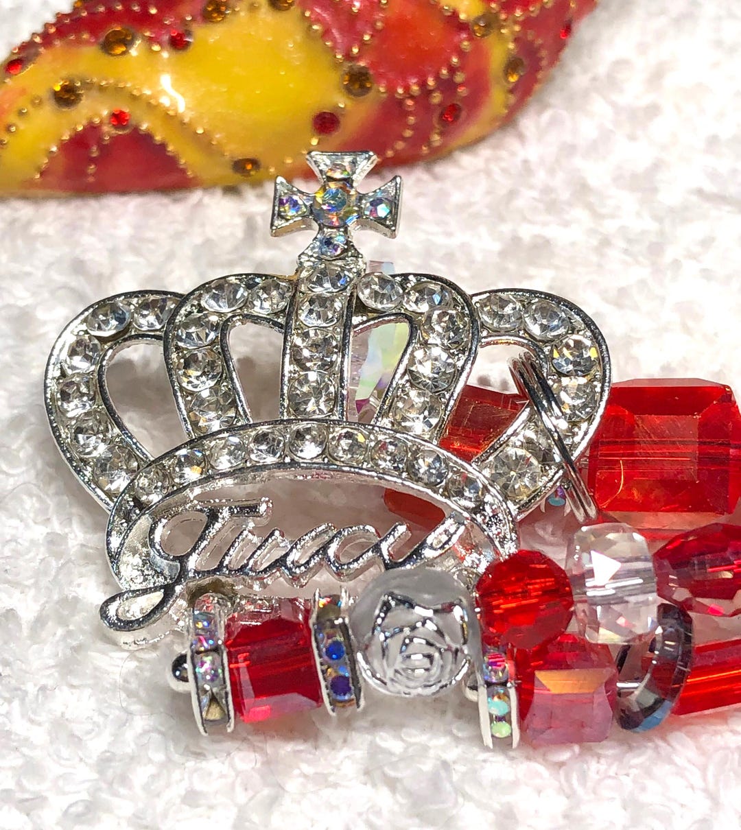 Adorable BLING CROWN Key Fob/keychain for Phone, Decorate Your Pocket ...