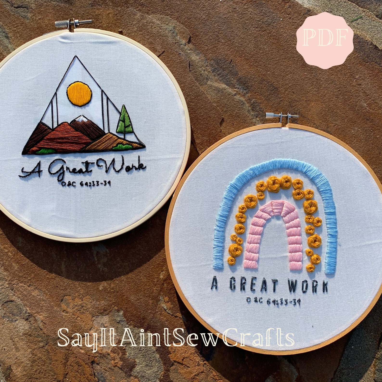 A Great Work 2021 LDS Youth Theme Embroidery Pattern- LDS- Digital ...