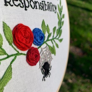 Marvel Embroidery- Marvel- Spiderman- Spiderman Embroidery- Beginner ...