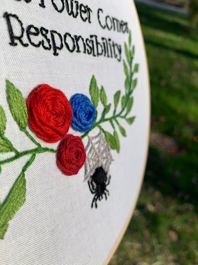 Marvel Embroidery- Marvel- Spiderman- Spiderman Embroidery- Beginner ...