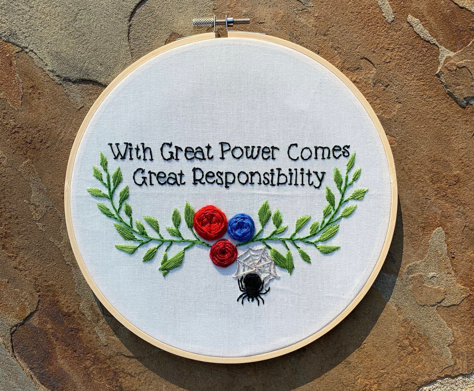 Marvel Embroidery- Marvel- Spiderman- Spiderman Embroidery- Beginner ...