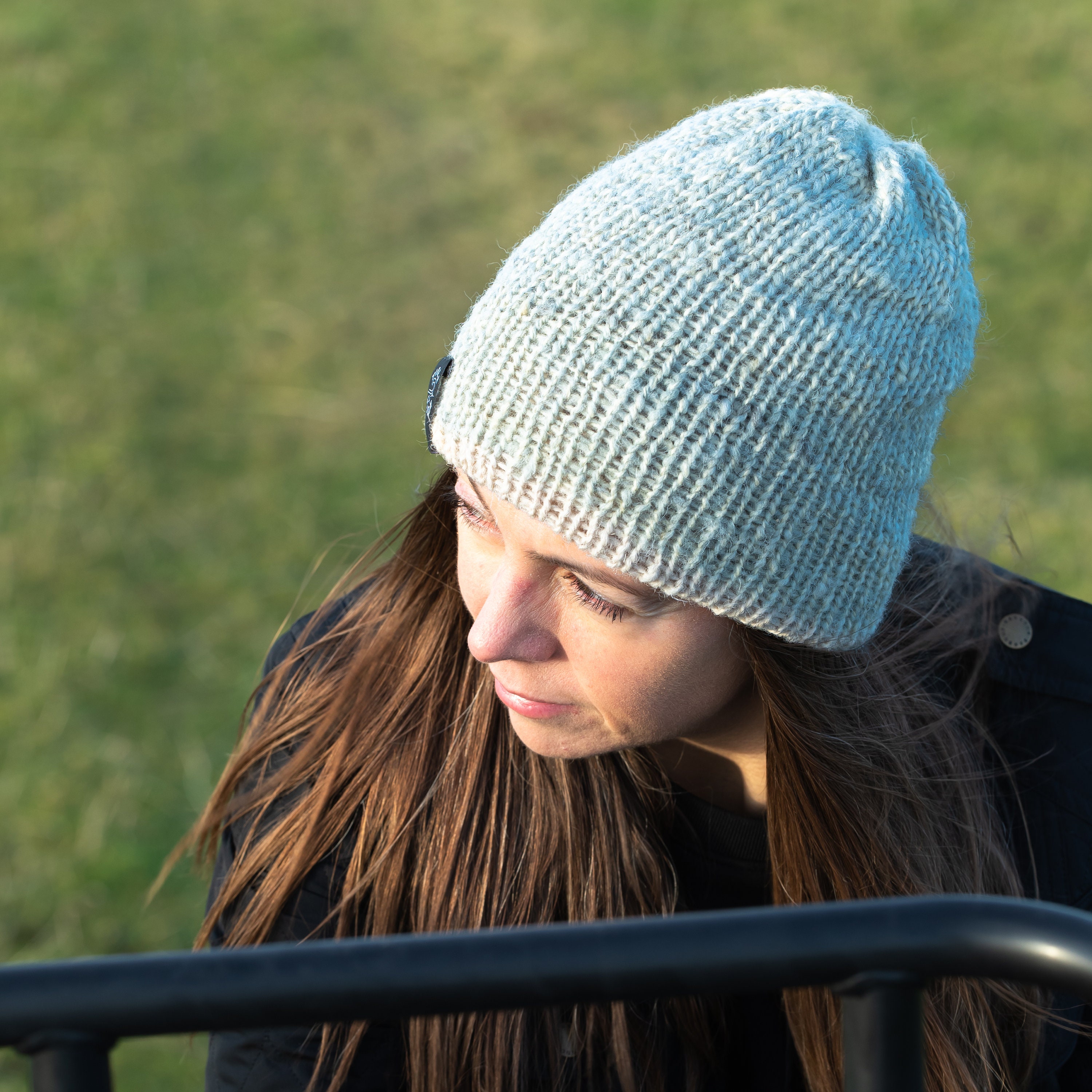 Handmade Tiree Pure New Wool Double Layer Woolly Beanie. Winter Hat ...