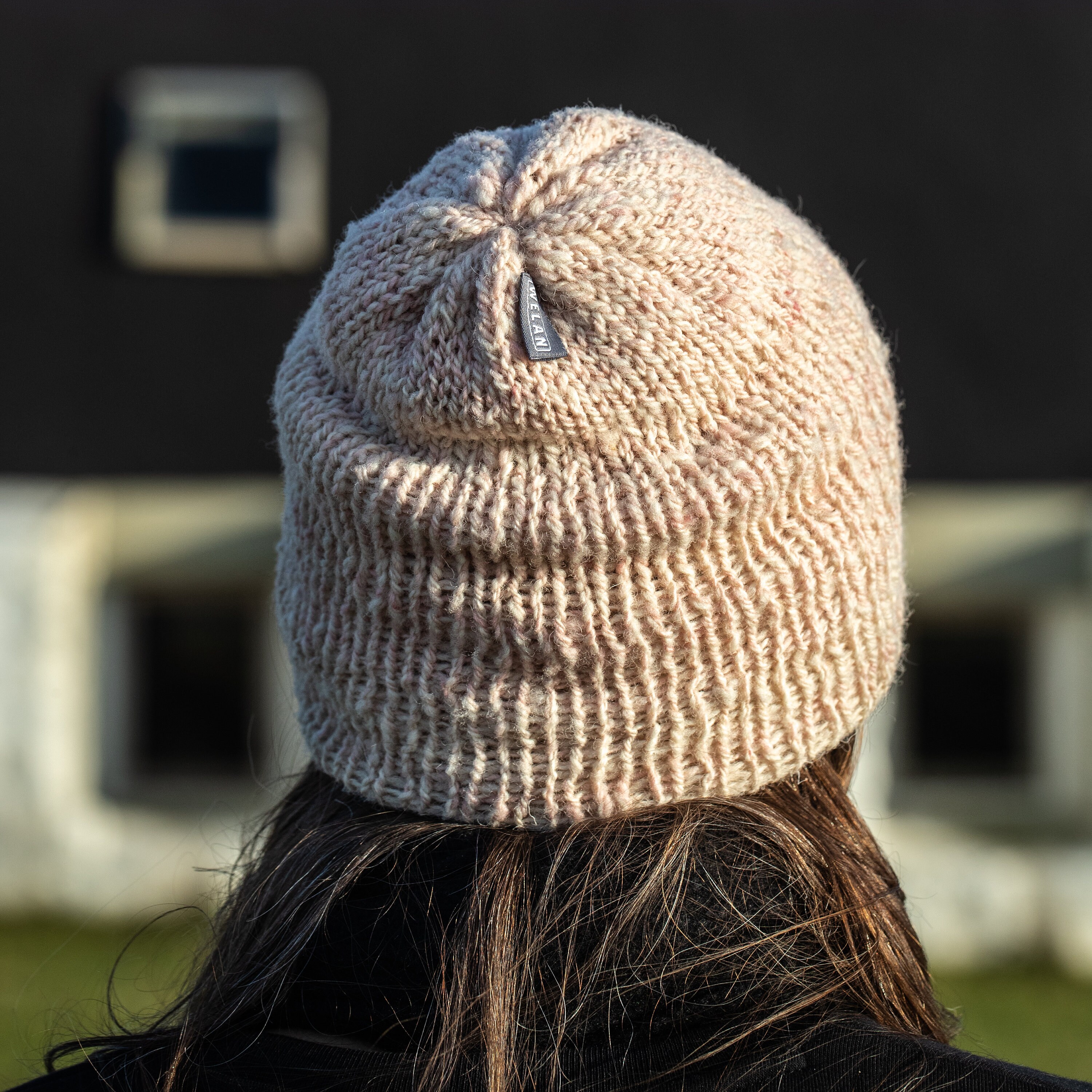 Handmade Tiree Pure New Wool Double Layer Woolly Beanie. Winter Hat ...
