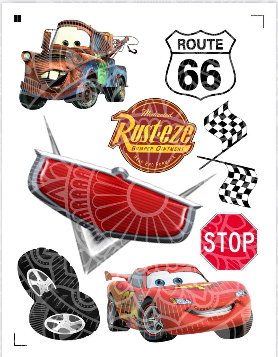 Cars Cake Topper - Etsy