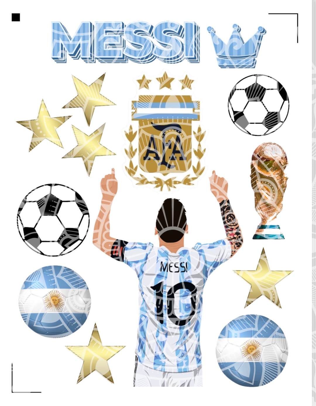 Messi Cake Topper - Etsy