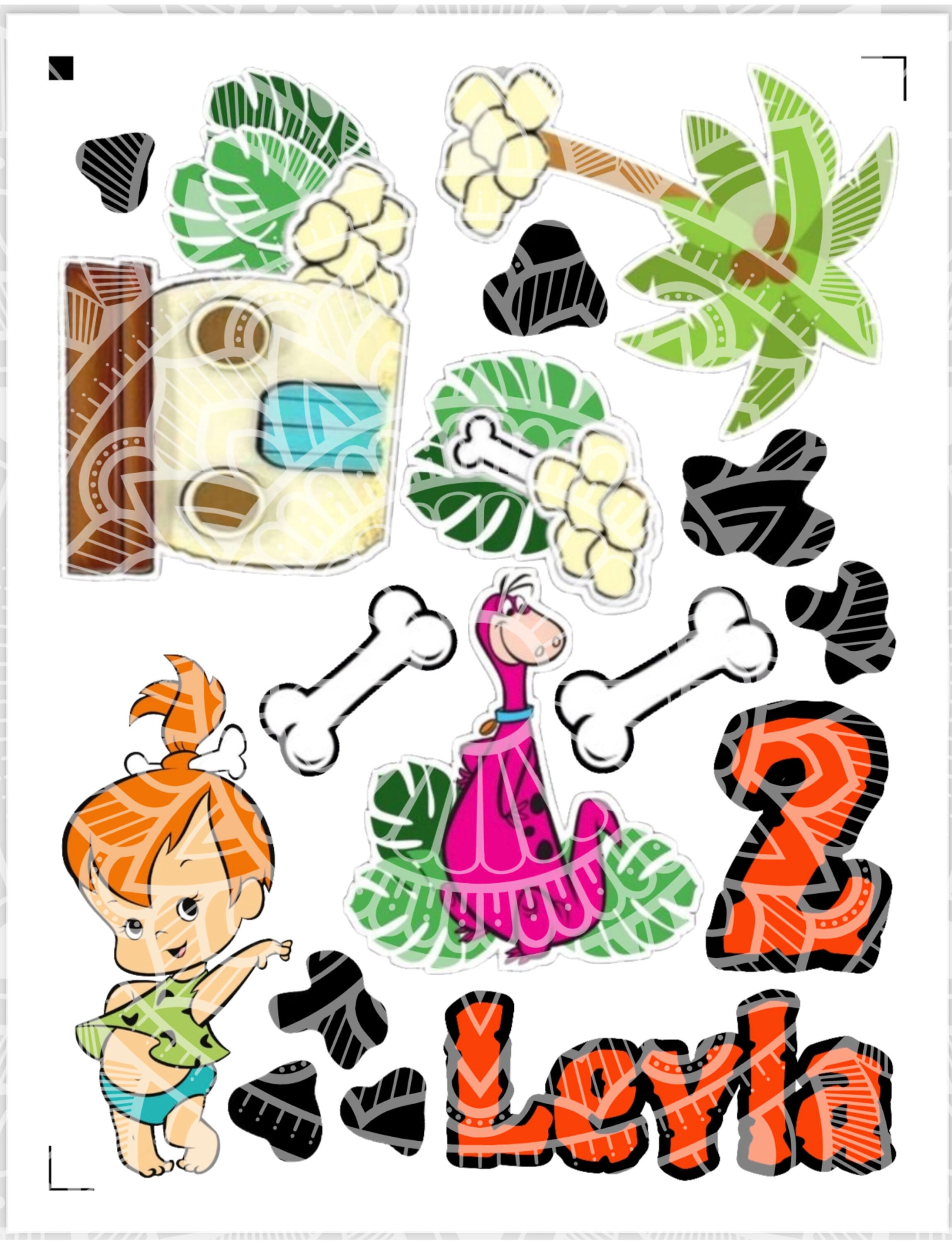 Bambam Pebbles Cake Topper - Etsy