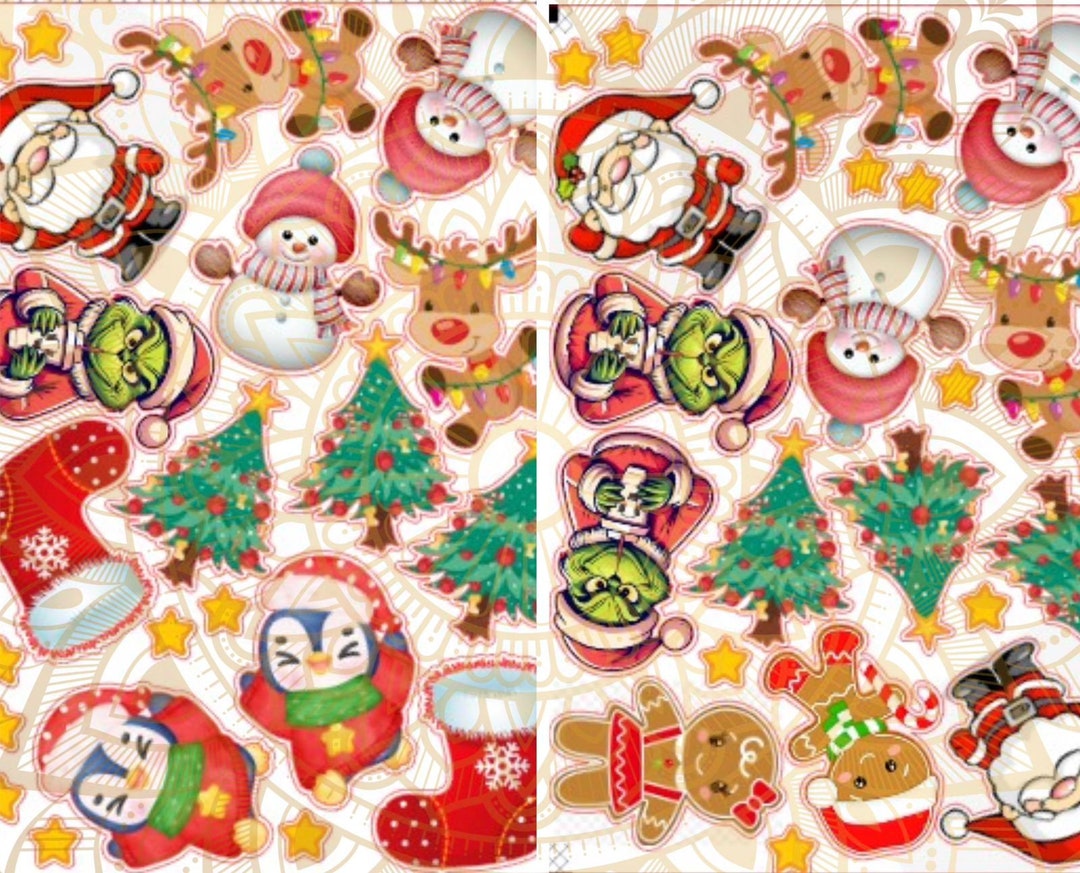 Stickers Navideños - Etsy