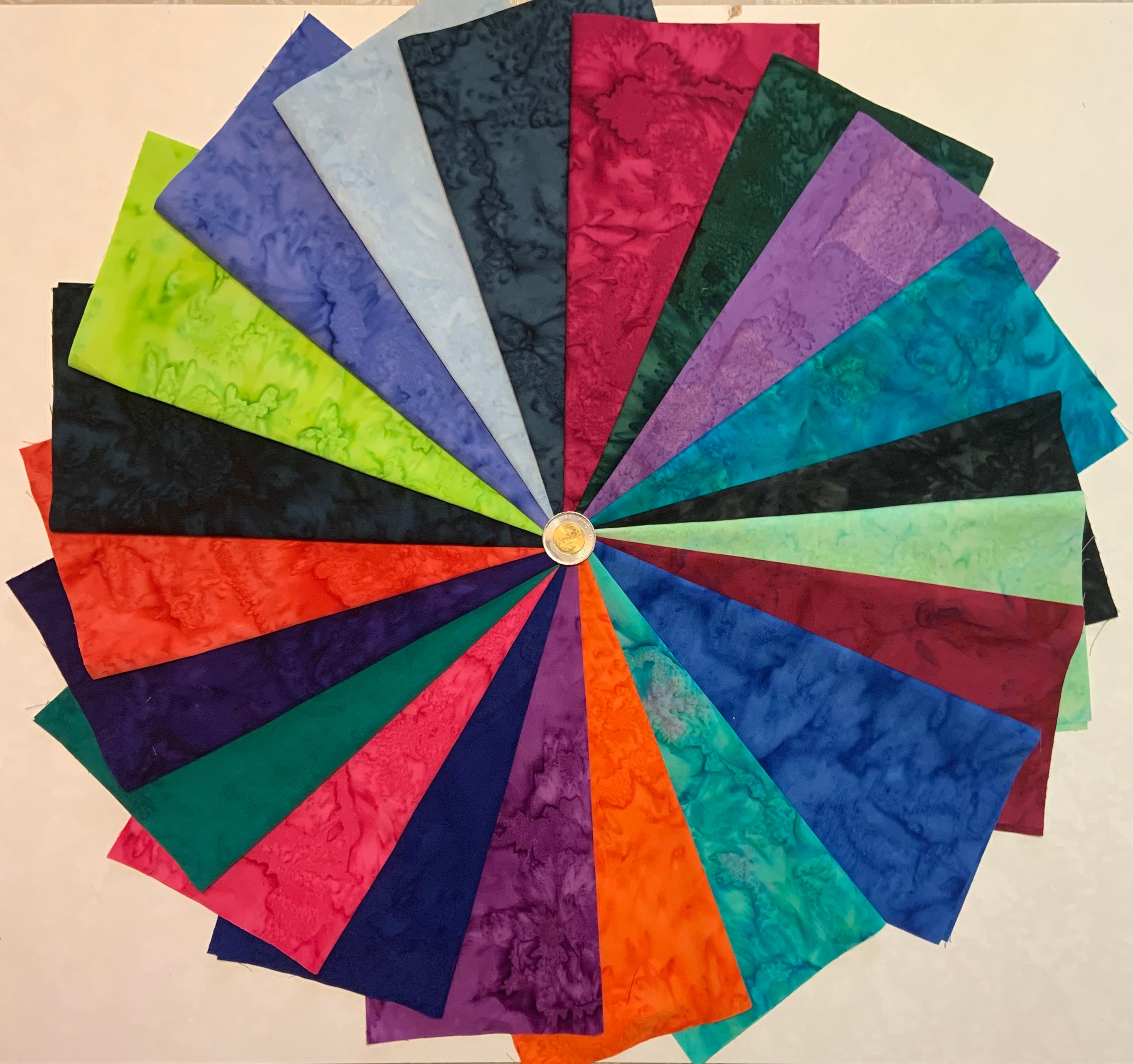 21 10 Batik Layer Cake Squares Blender Watercolour | Etsy