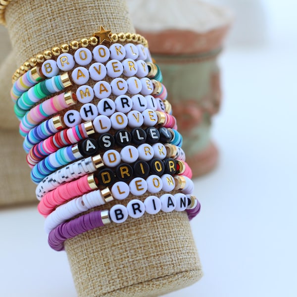 Clay Bead Bracelets - Etsy