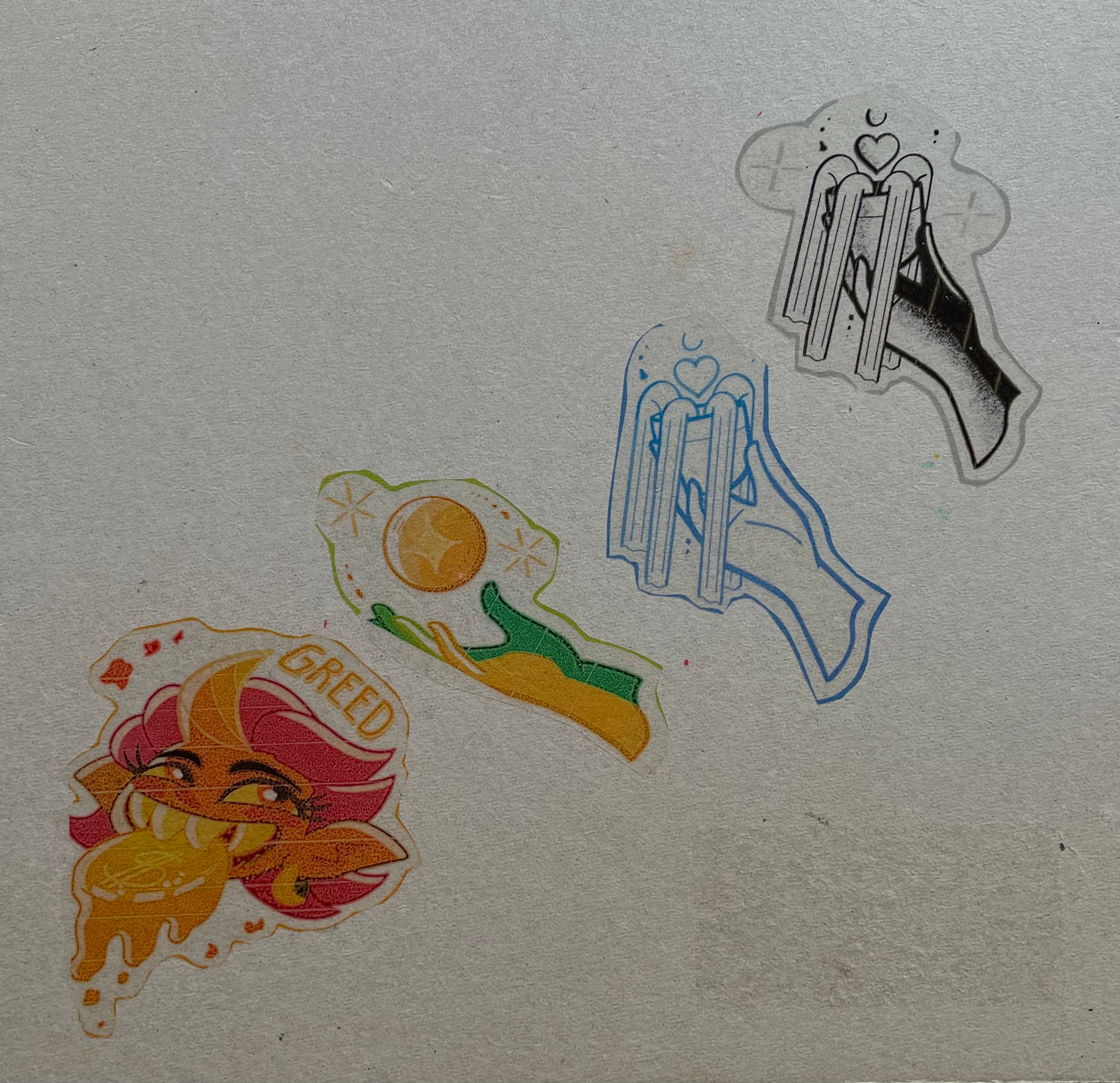 Elemental Eyes 3 Transparent Stickers - Etsy