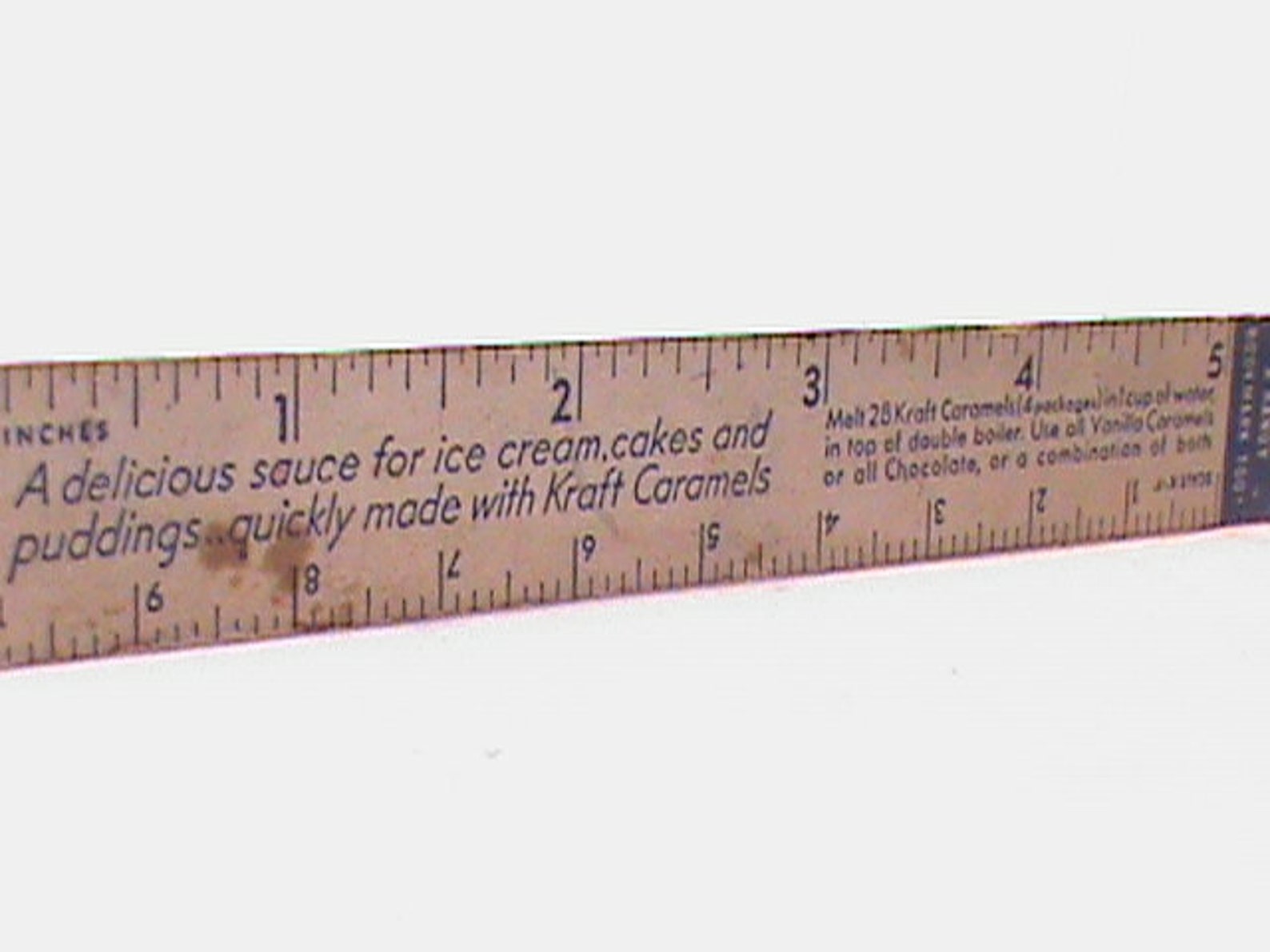 Vintage KRAFT Caramel Advertising Cardboard Ruler - Etsy