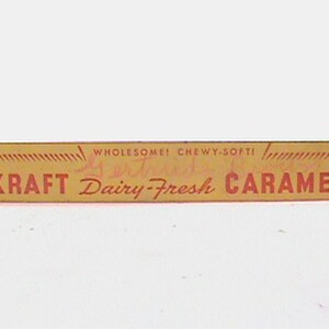 Vintage KRAFT Caramel Advertising Cardboard Ruler - Etsy