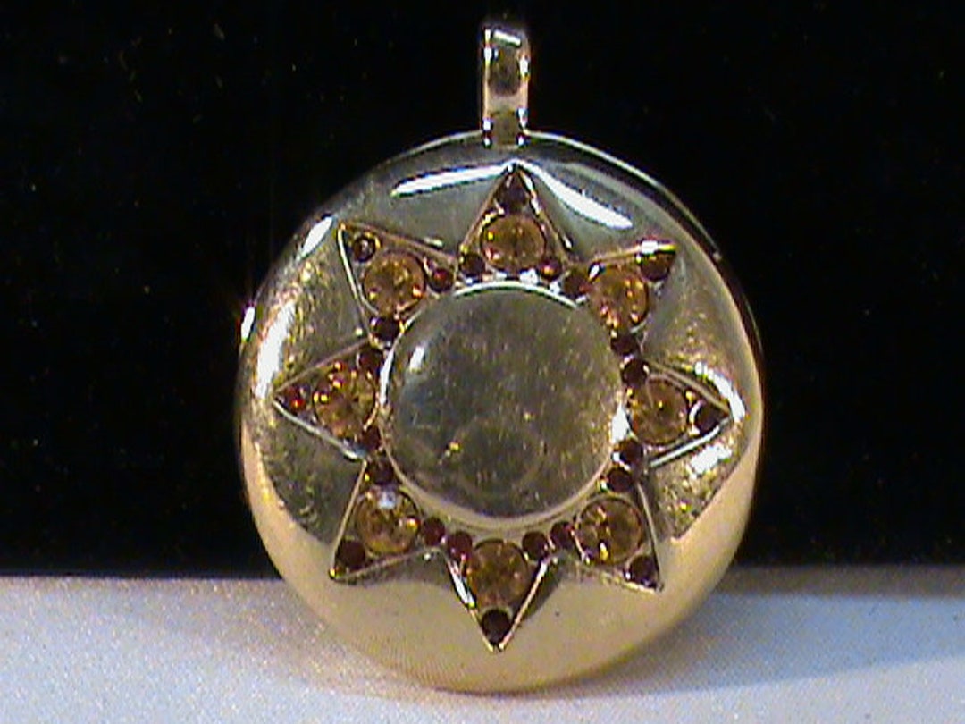 Vintage MONET Heart Shaped Picture Locket Charm - Etsy