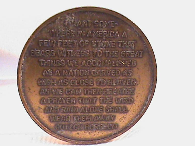 Vintage Mt. Rushmore National Memorial Park Souvenir Token Coin - Etsy