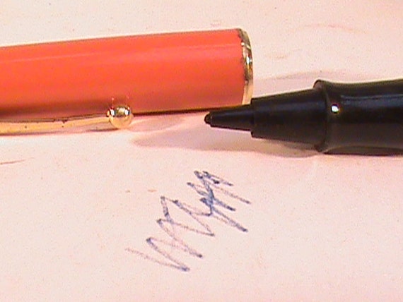Vintage PARKER Big Red Felt Tip Pen Working | Etsy