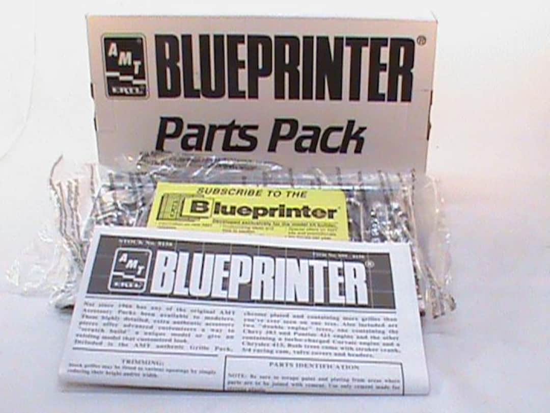 Vintage NOS 1993 AMT Blueprinter Parts Pack Stock 8158 - Etsy