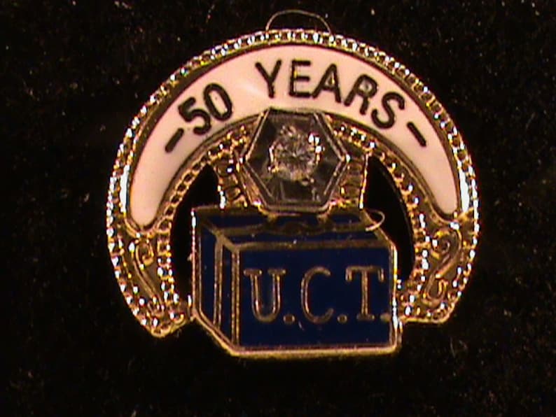 Vintage 50 Year UCT United Commercial Travelers Service Pin With ...