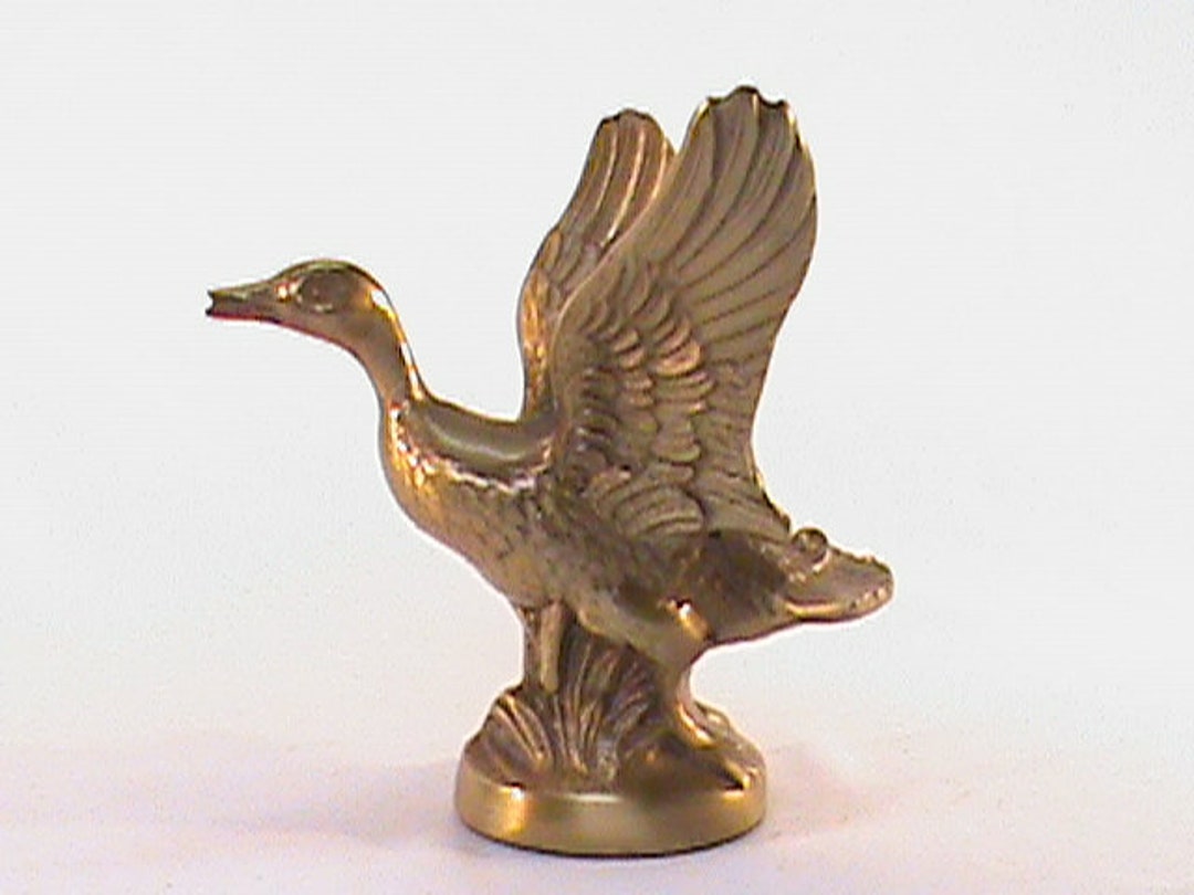 Vintage 4.5 Inch PM CRAFTSMAN Brass Goose in Flight Statue - Etsy