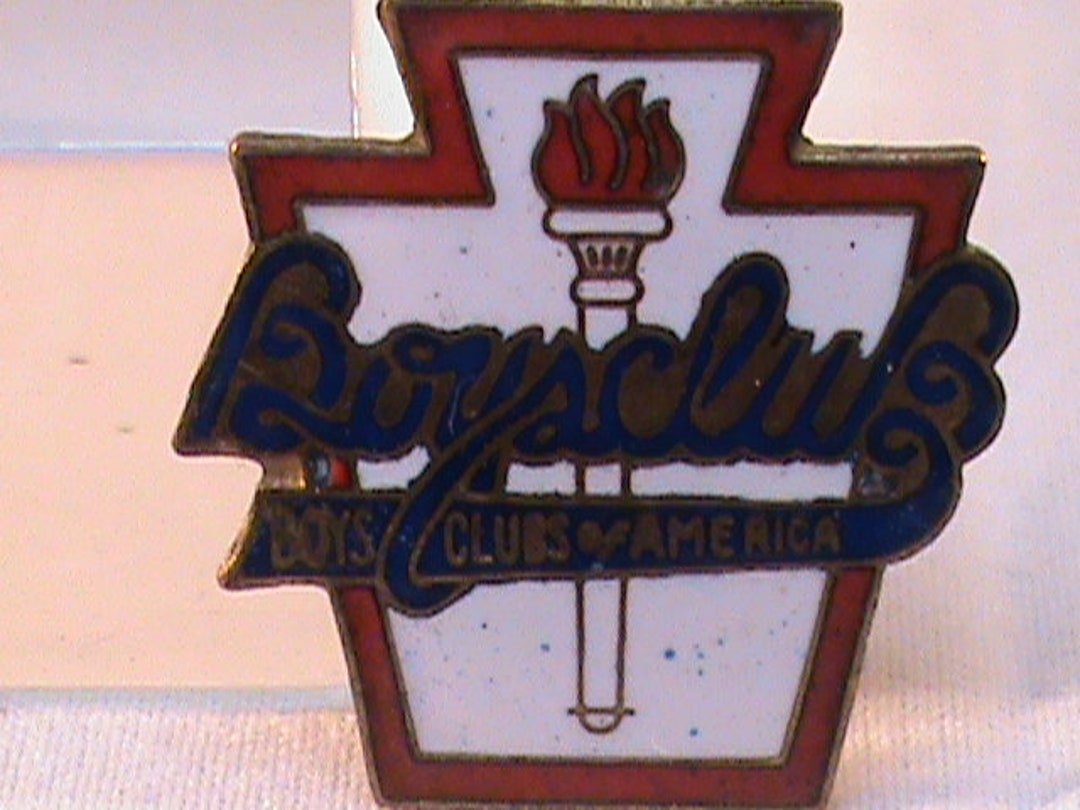 Vintage BOYS CLUB Enameled Lapel Pin - Etsy