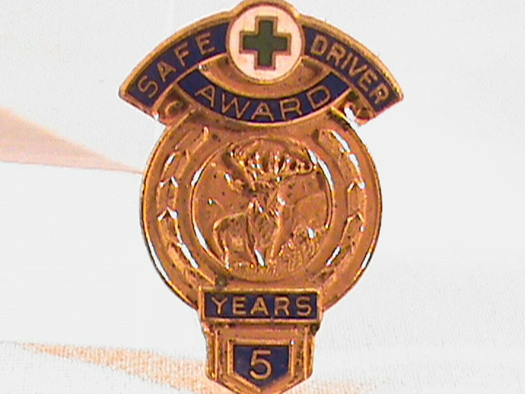 Vintage HARTFORD 5 Year Safe Driving Award Lapel Pin - Etsy