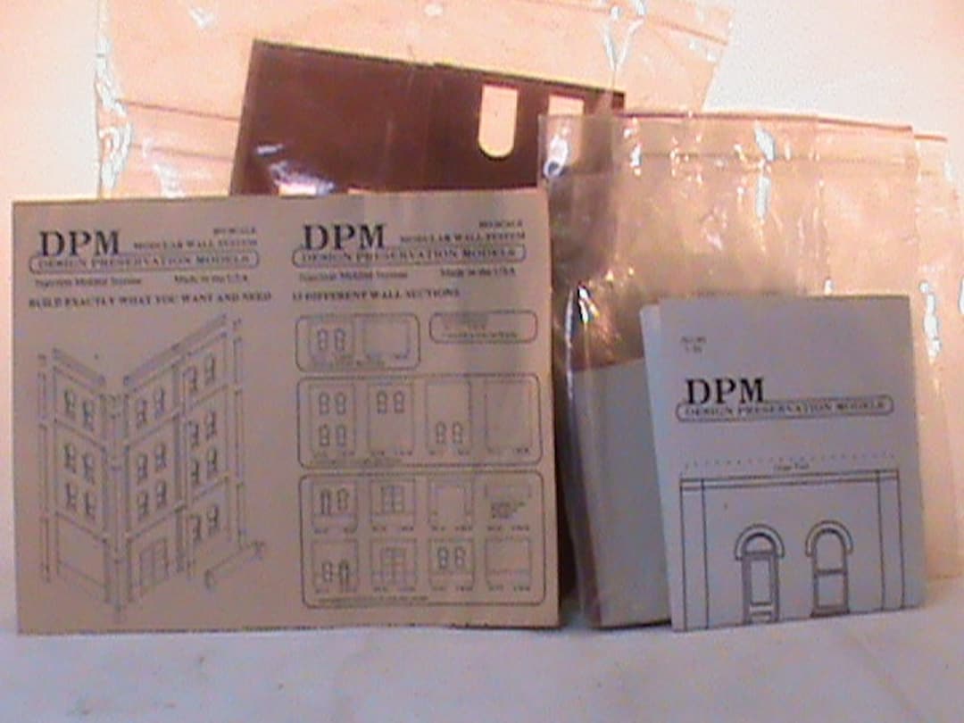 Vintage DPM Design Preservation Model Modular Wall Sections HO Scale - Etsy