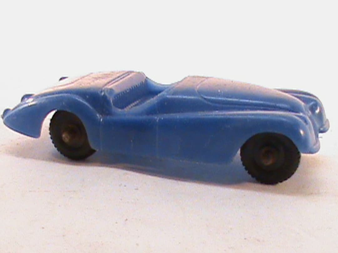 Vintage Plastic Toy Miniature Jaguar XK Convertible - Etsy