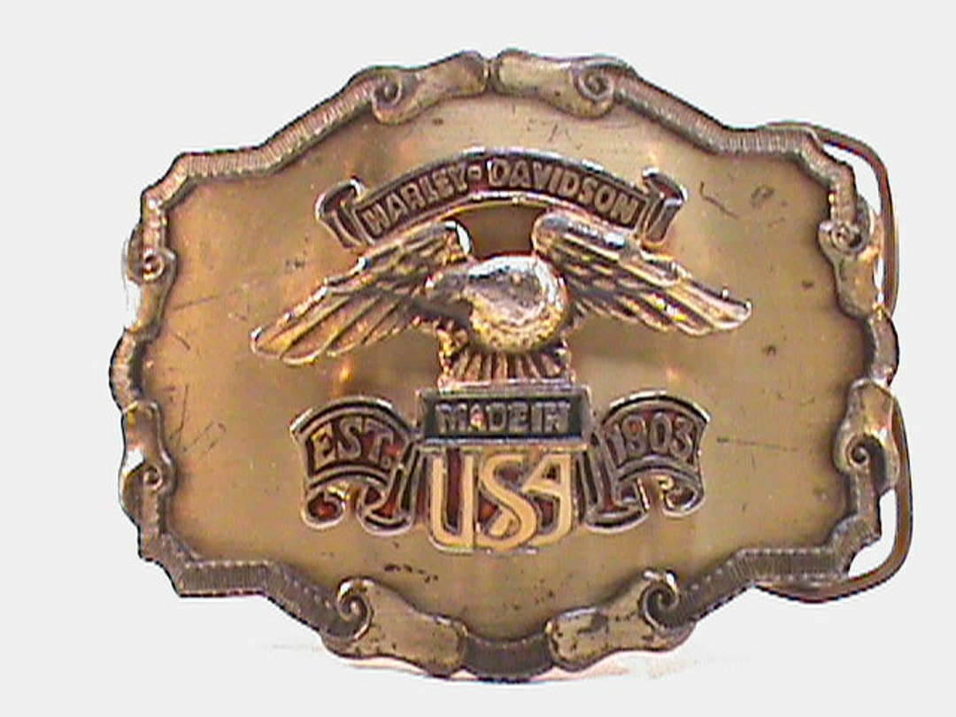 Vintage HARLEY DAVIDSON Made in USA Belt Buckle - Etsy