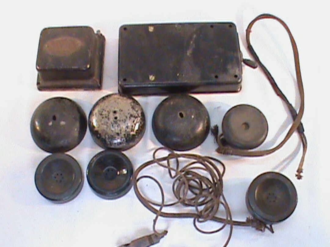 Vintage Railroad Telephone Parts Bakelite Western Electric Mueller ...