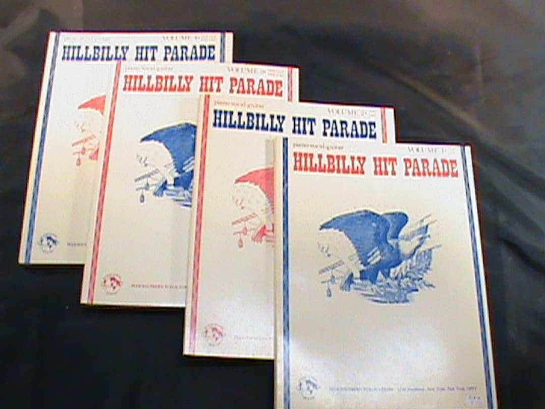 Vintage 1974 Hillbilly Hit Parade Volumes 1 - 4 Tex Ritter Contributor ...