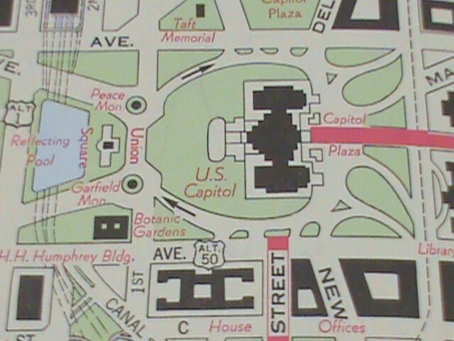 Vintage 1980 AAA Visitor Guide Map of Washington DC - Etsy